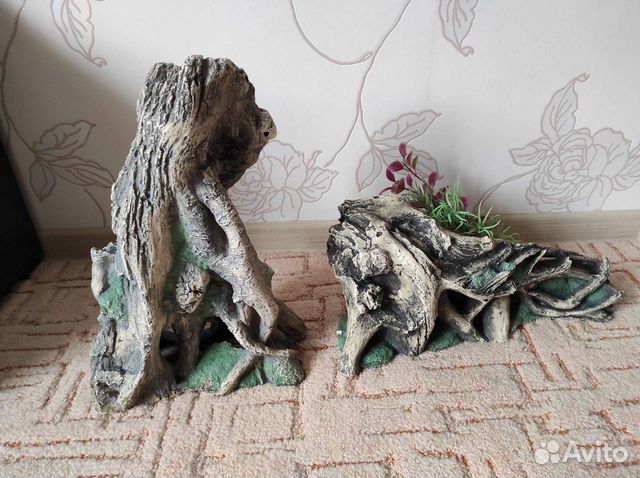 Декор для аквариума, две коряги, очень красивые