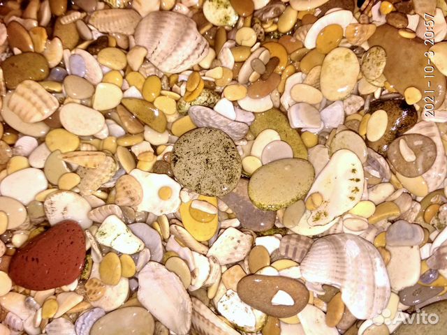 Грунт для аквариума мелкая галька+ракушка 5-20 мм